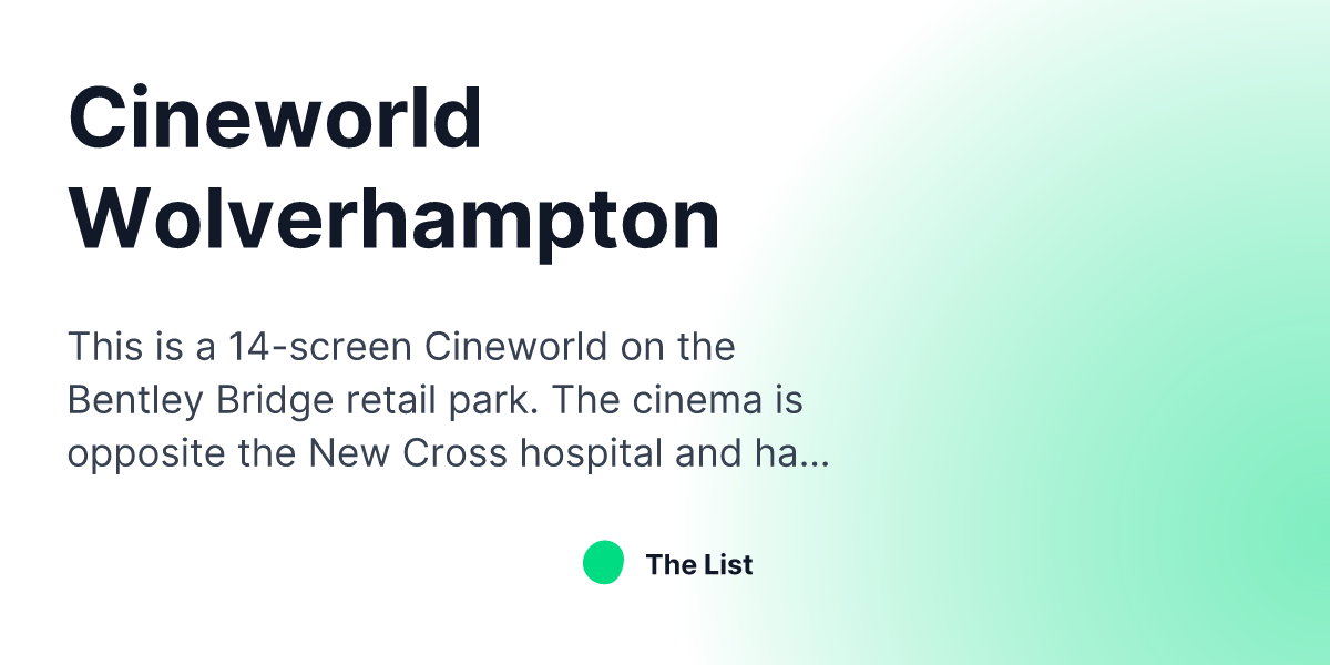 Cineworld Wolverhampton
